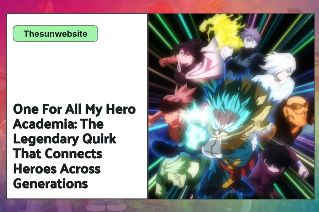 One For All My Hero Academia: Legacy, Power & Symbolism